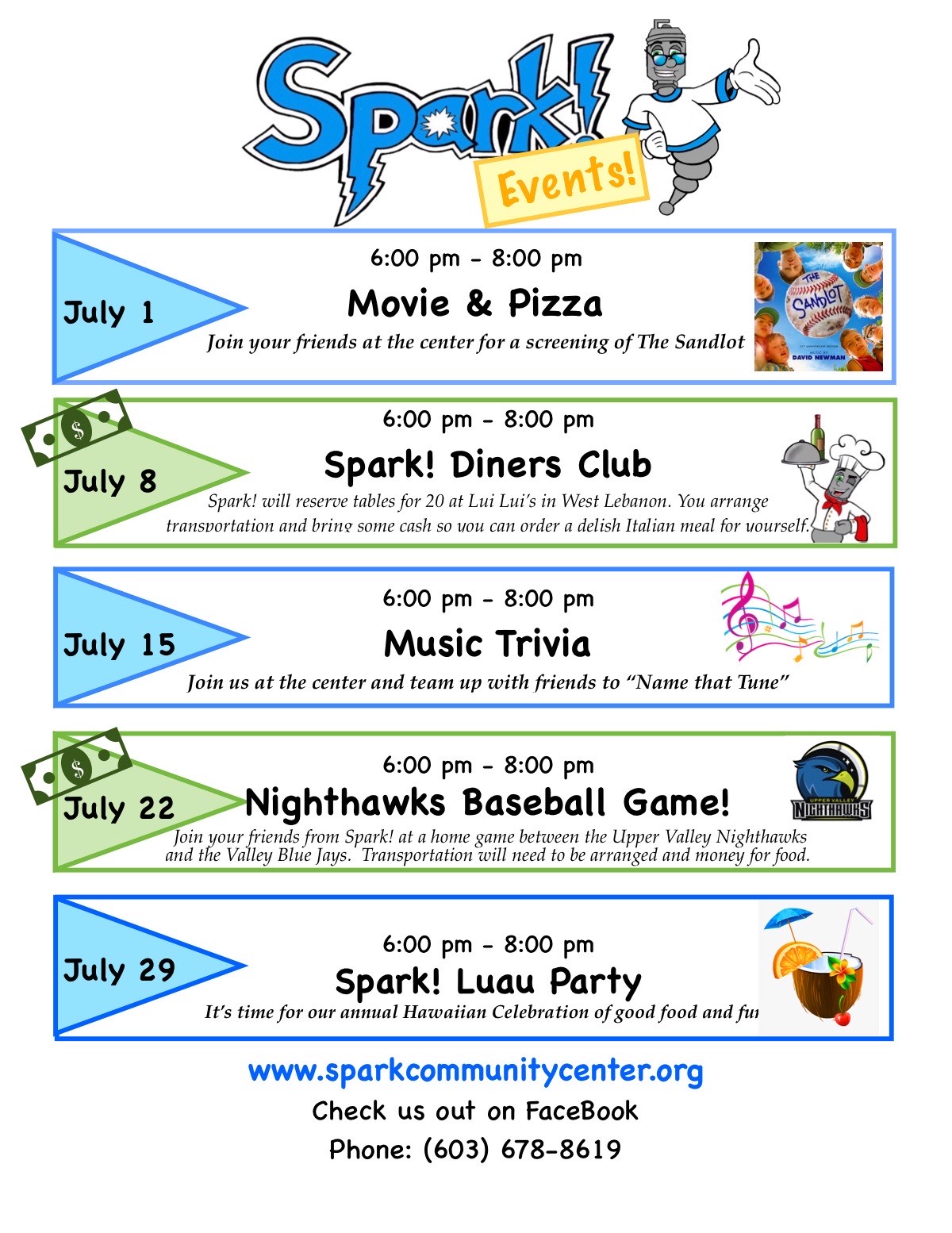 What's Happening? | Spark! Community Center